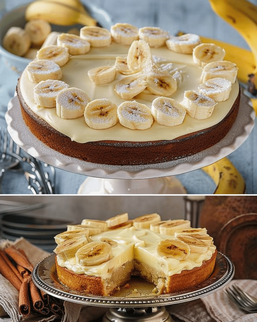 Diese cremige, sanfte Bananentorte ist SO lecker und in wenigen ...